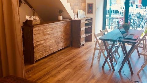 【御堂筋線西田辺駅1分,1階路面店の好立地!】木調の癒される空間♪ワークショップ、勉強会、展示会、子連れママ会♪の写真9