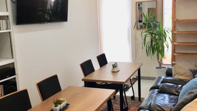 【駅0分!】今だけ基本プラン実施中!会議室・リモート利用も ☆毎回清掃・オゾン除菌!55型TV•AVシステム・キッチンの写真7