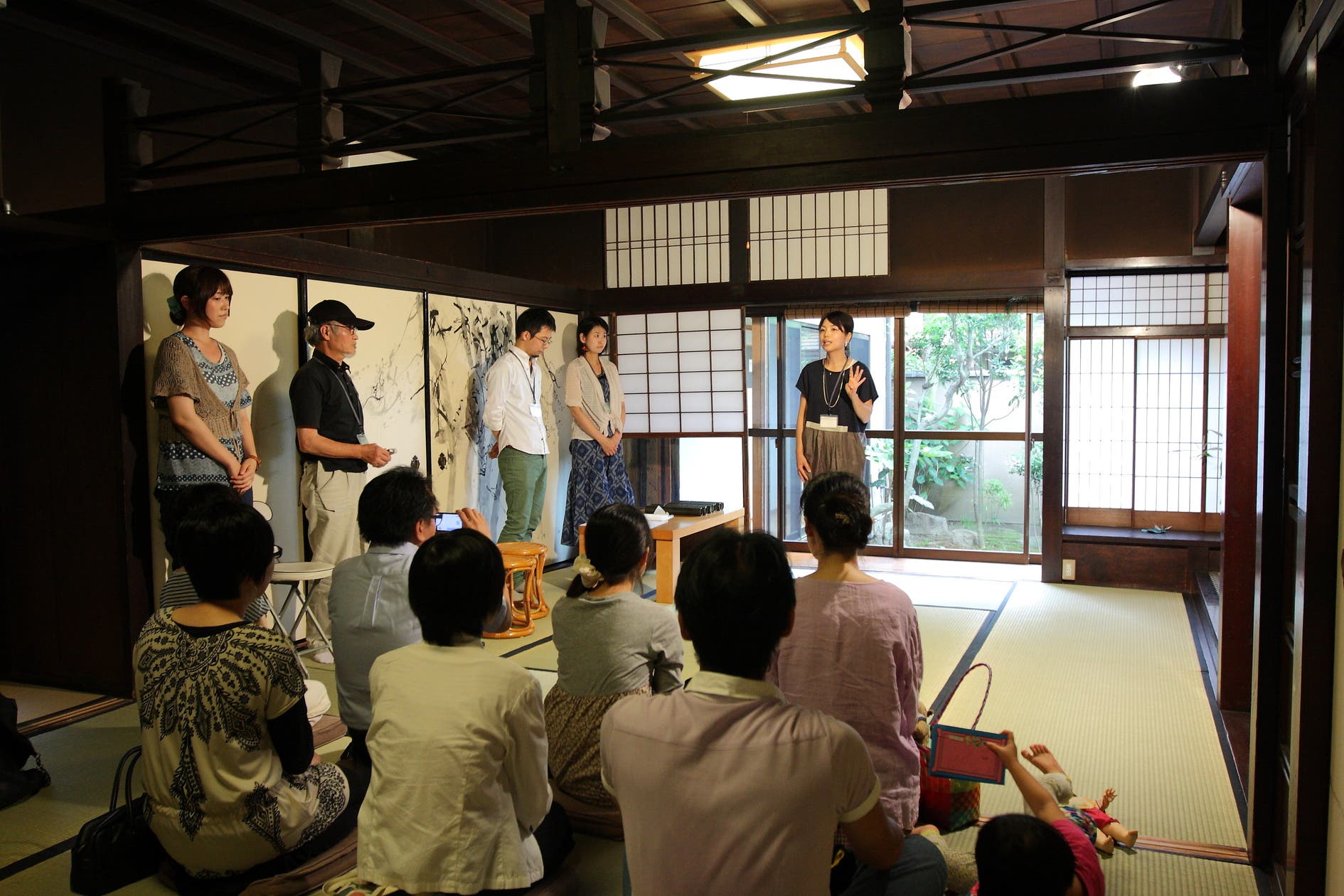 京間和室16畳。坪庭が美しい築200年の大型京町家ギャラリー「be京都」。イベント、講座、撮影などに！京都御所、同志社大近く。の写真11