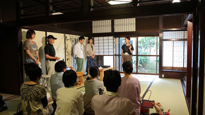 京間和室16畳。坪庭が美しい築200年の大型京町家ギャラリー「be京都」。イベント、講座、撮影などに!京都御所、同志社大近く。の写真11