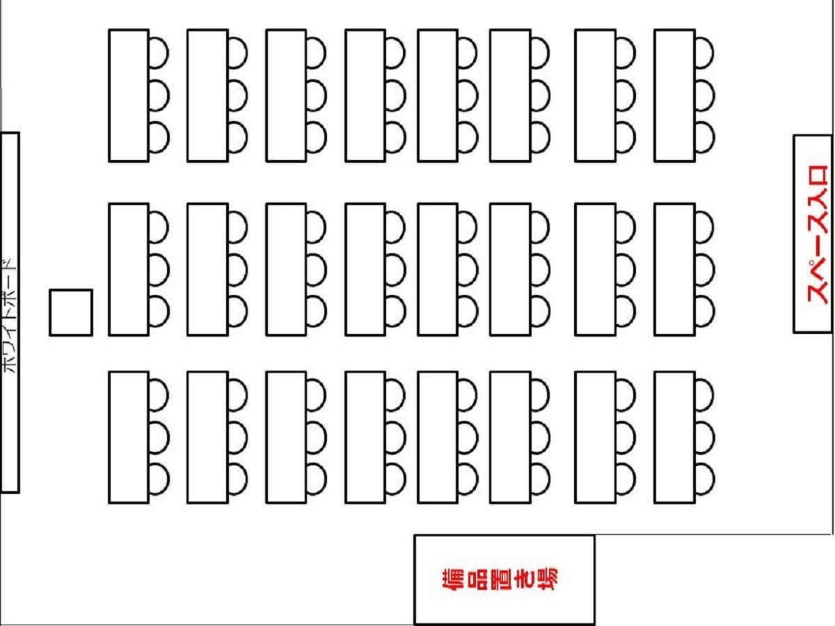 大阪 梅田 東梅田 駅近 徒歩6分 80名収容格安レンタルスペース貸会議室の写真16