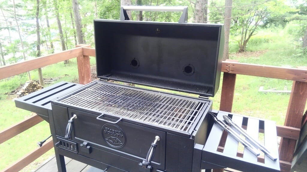 アメリカンBBQコンロ（アミ＆火バサミ付き）の画像1