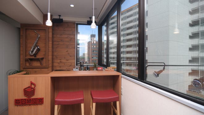 アコースティック楽器専用スタジオ。アップライトピアノ常設。の写真4