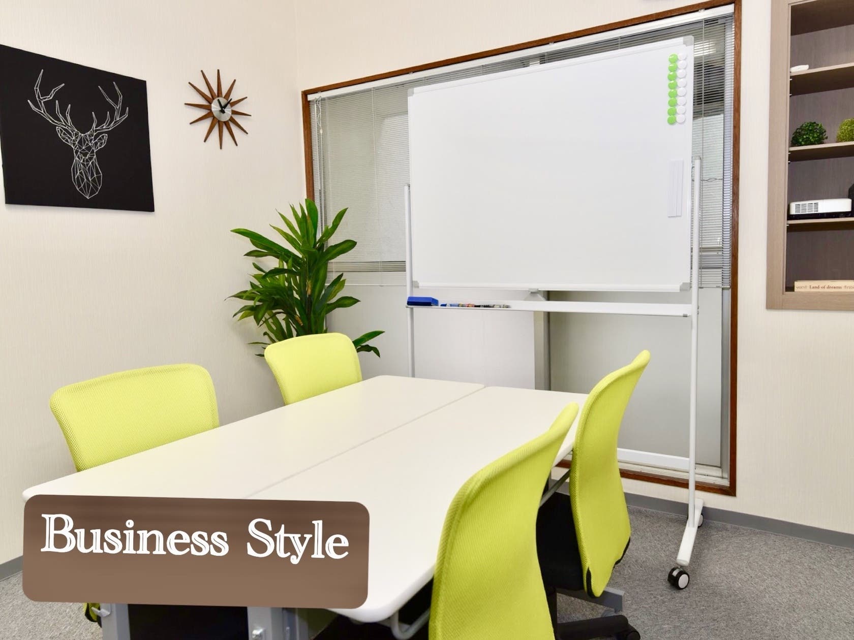 〈エキチカ会議室フィーカ〉名古屋駅徒歩２分/明るい北欧空間/プロジェクター無料/14名収容の写真5