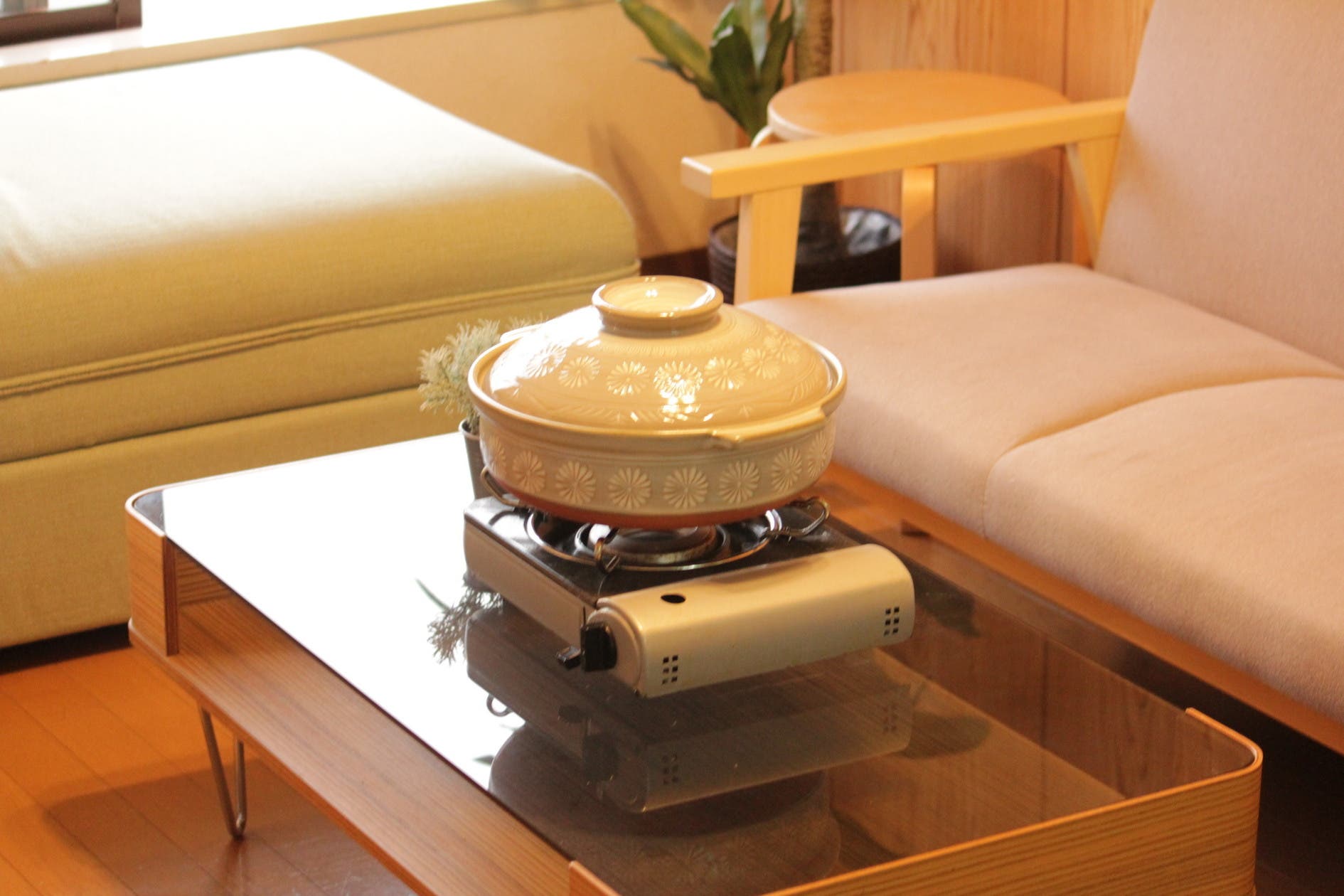 土鍋とカセットコンロ（５〜６名用）の画像1