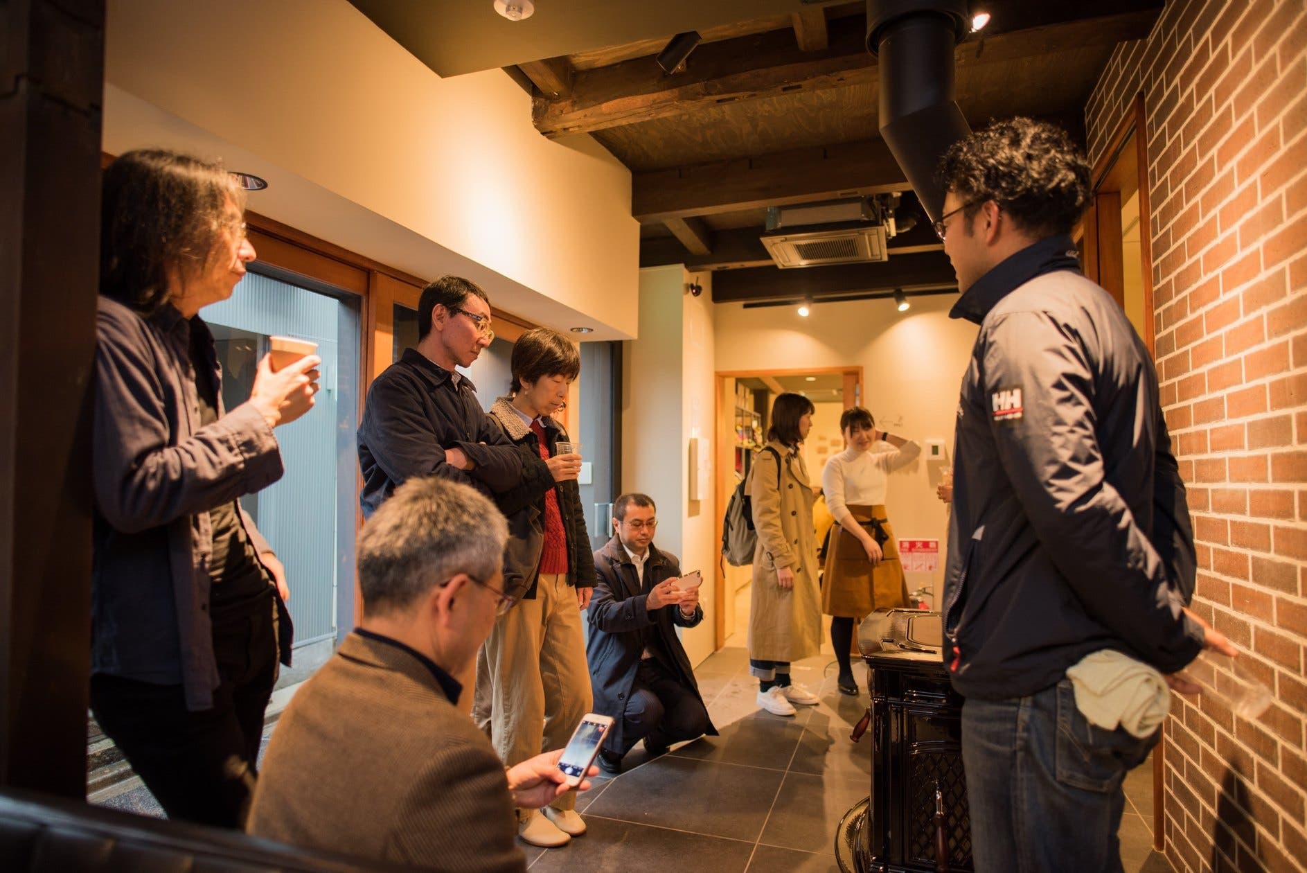 薪ストーブ・キッチン・生ビールサーバー付　ゲストハウスなごのや別館ラウンジの写真14