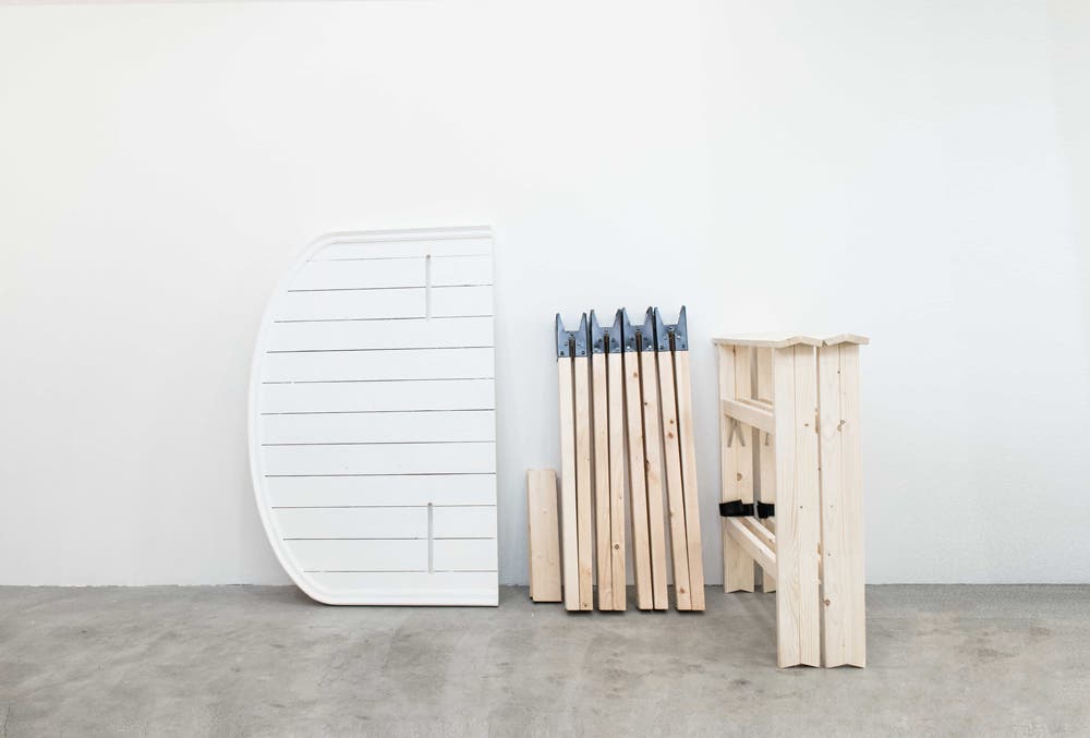 展示台(半円・ホワイト)の画像2