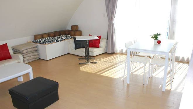 フリースペースのlivingと繋がるおおきなバルコニーの写真4