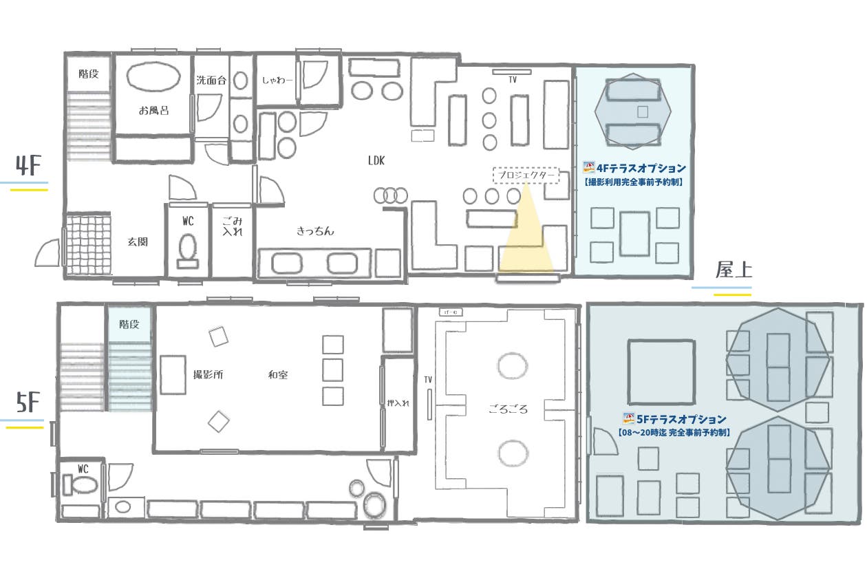 休業中☀️大人気のテラス付き！☀️あきばこっこ 池袋店☀️ 約190㎡まるまる貸切！除菌！【池袋7分】の写真6
