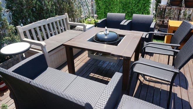 【BBQガーデン/C席】富士山が見渡せるビル最上階でアーバンバーベキュー:設備は全てセット!食材持ち込みだけでOKの写真1