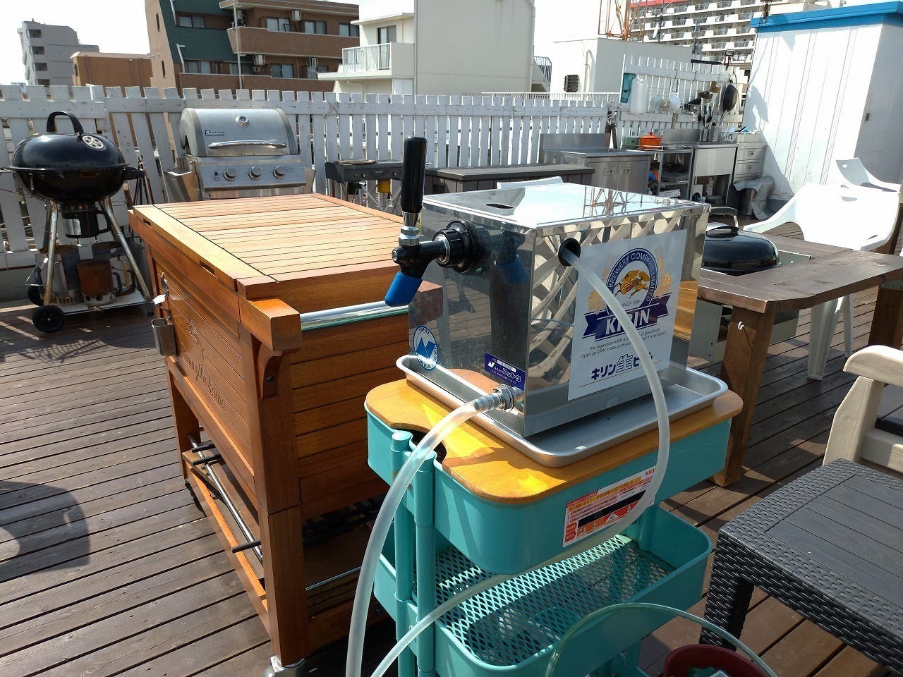 【BBQガーデン/C席】富士山が見渡せるビル最上階でアーバンバーベキュー：設備は全てセット！食材持ち込みだけでOKの写真12