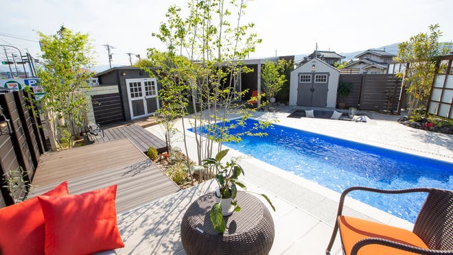 プール付きリゾートガーデン 写真撮影・サウナ・イベント利用などに!の写真1