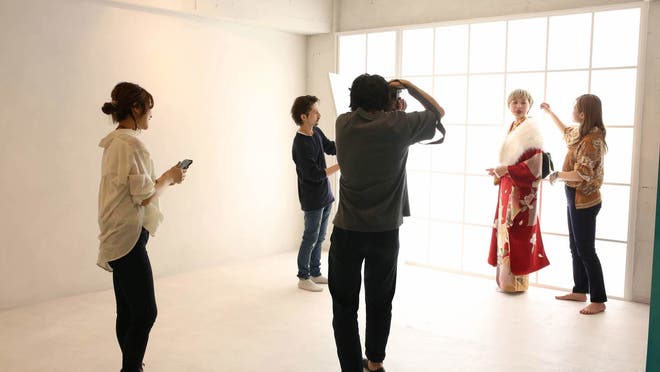 【京浜東北線 埼玉県 蕨市徒歩3分】手塗りの白壁白床。一日キレイに撮影できる埼玉の格安撮影スタジオの写真6