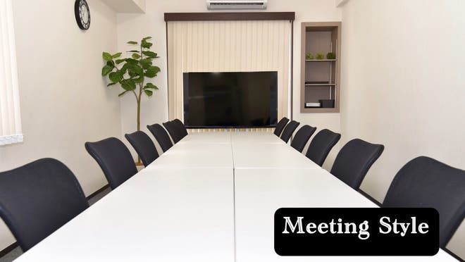 〈エキチカ会議室モノトーン〉名駅徒歩2分/落ち着いた空間/大型モニタ/WIFI無料/14名収容の写真2