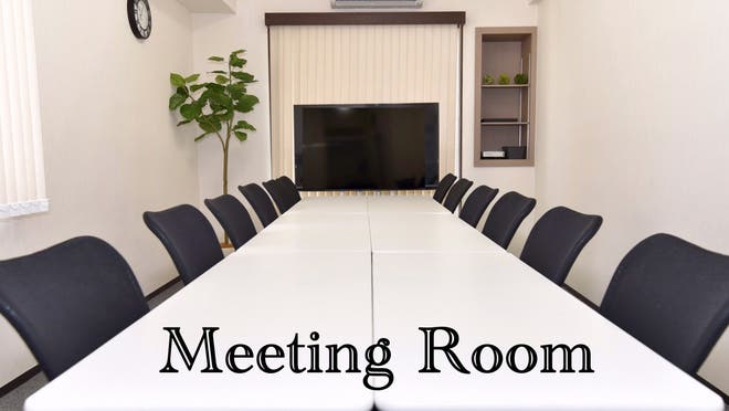 〈エキチカ会議室モノトーン〉名駅徒歩2分/落ち着いた空間/大型モニタ/WIFI無料/14名収容の写真1