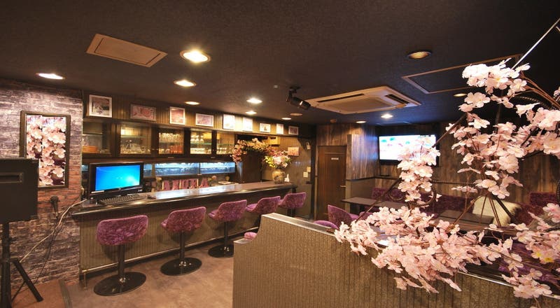 ★桜のインドア花見できます★【スナック蒲田(仮称)】昭和的スナック内装スペースでパーティー・飲み会（朝までOK）