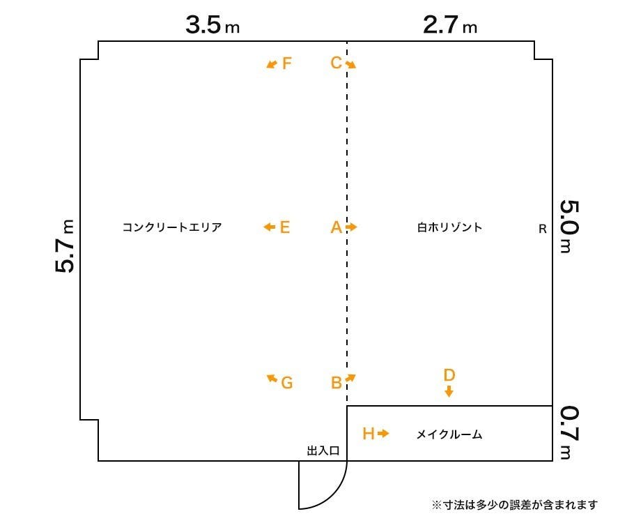 激安！機材無料、コンクリート壁、スモーク、天高4m【新宿三丁目駅徒歩３分】クロマキ無料の写真12