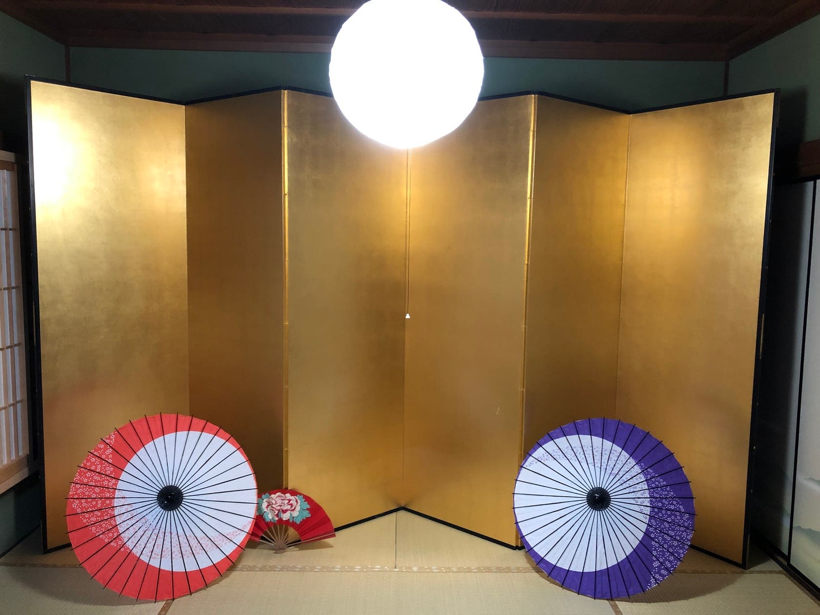 金屏風 高さ約2mの画像1