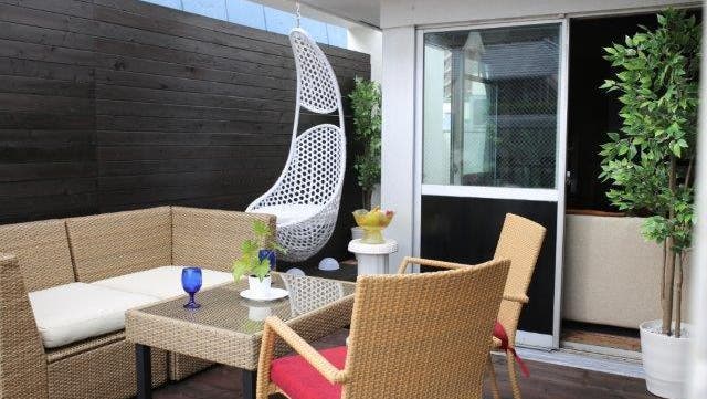 撮影に最適のルーフバルコニーです。太陽光がたっぷり降り注ぎ、開放感抜群です。の写真5