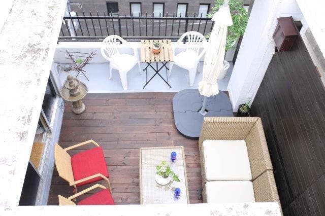 撮影に最適のルーフバルコニーです。太陽光がたっぷり降り注ぎ、開放感抜群です。の写真9