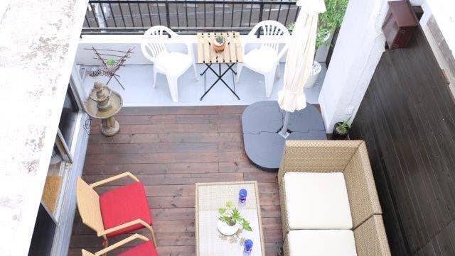 撮影に最適のルーフバルコニーです。太陽光がたっぷり降り注ぎ、開放感抜群です。の写真9