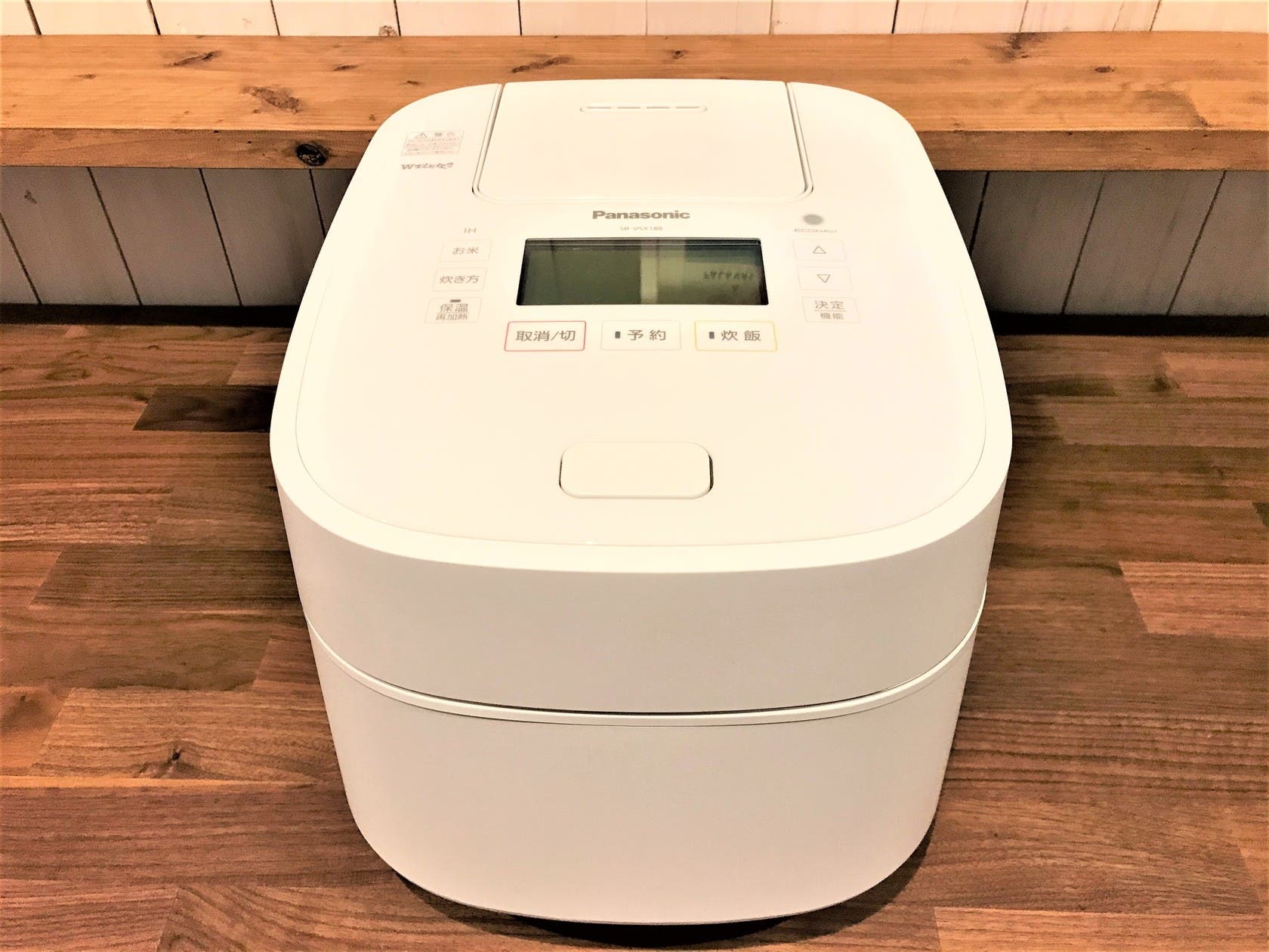 ■パナソニック炊飯器 1升炊き圧力IH式 Wおどり炊き SR-VSX188-Wの画像1