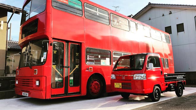 日本唯一のロンドンバスホテルにおける時間貸しの写真1