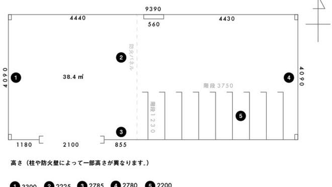 【梅小路京都西駅5分】展示会や招待制イベントに適したコンクリートが印象的なギャラリーの写真3
