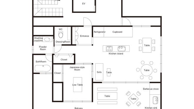 市電白島駅1分!アイランドキッチン付スペース(撮影/会議室)の写真16