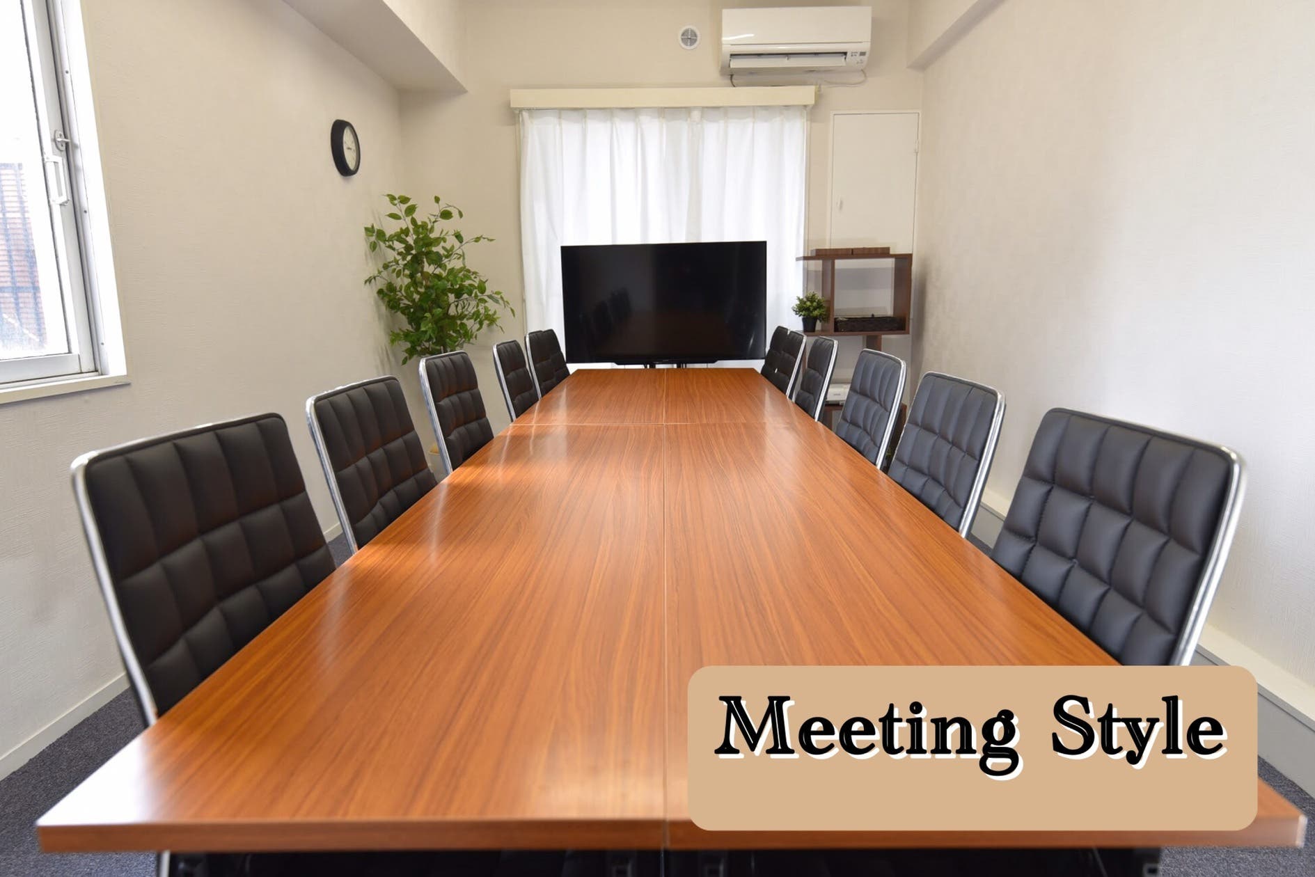 〈エキチカ会議室モカ〉名駅徒歩２分/落ち着いた空間/大型モニタ/WIFI無料/14名収容の写真5