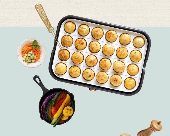 ⑨🐙たこ焼き機/ホットプレート付きの画像3