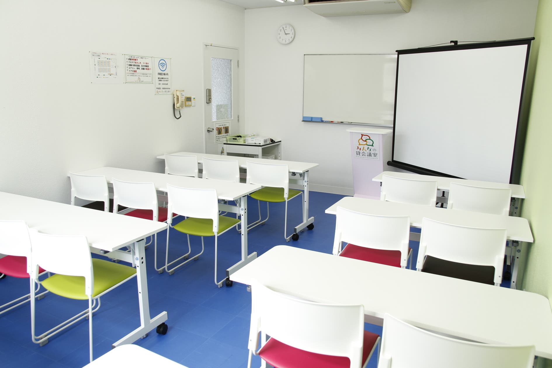 【旭橋駅徒歩3分】定員20+α名！プロジェクター含む備品・高速Wi-Fi無料！泉崎601会議室の写真4