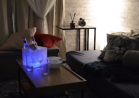 LEDライト付き、ワインクーラー（アイスペール）の画像1