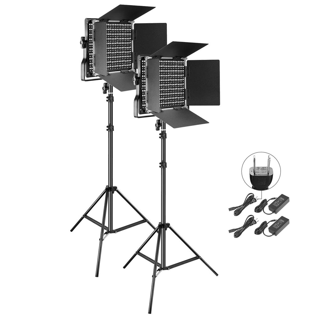 簡易スタンド型LED照明２灯セットの画像1