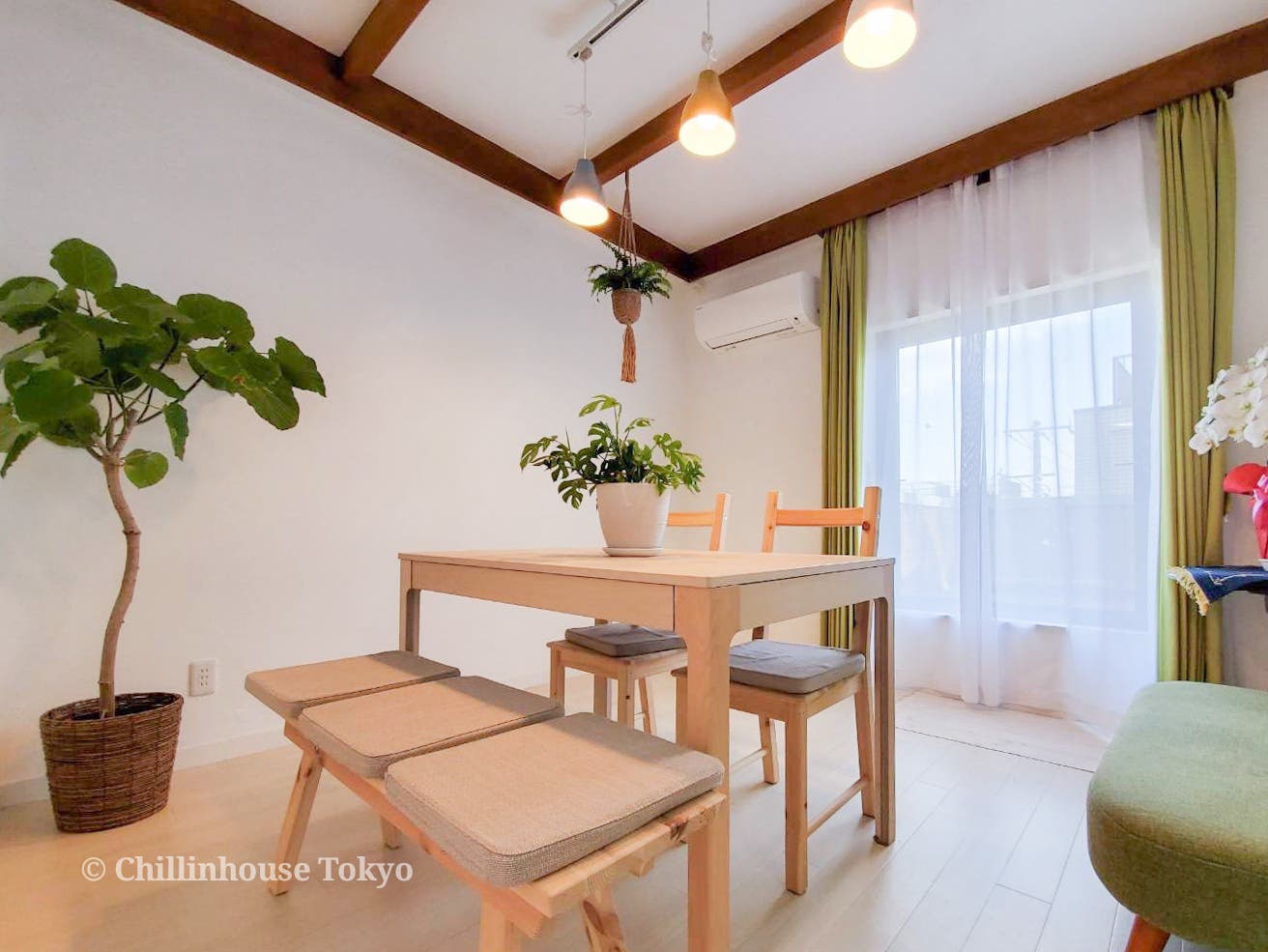 ☝️直前割😌２4時間利用可☀南向き自然光抜群👀ネトフリ、アマプラ見放題🛏️ダブルベッド２台🙆ゴミ捨て無料の写真18