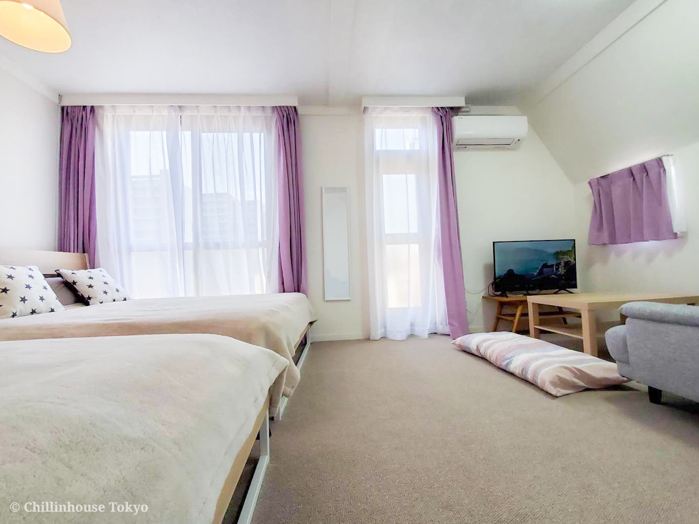 🙊２４時間利用可🛏️ダブルベッド２台🎉女子会、オンラインライブ😍大人気ゲーム機👍ネトフリ、アマプラ見放題🙆の写真7