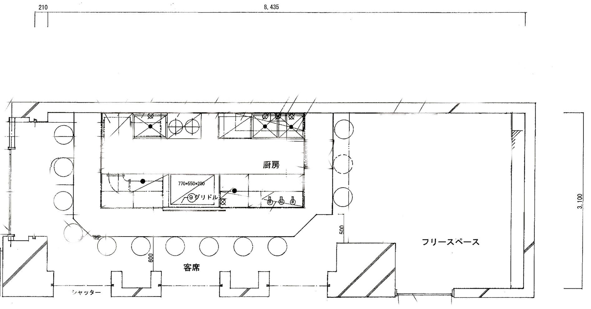 新宿近辺(東新宿) 隠れ家的な1F路面飲食店を貸切！ カフェ&レストラン (カウンター有)の写真11