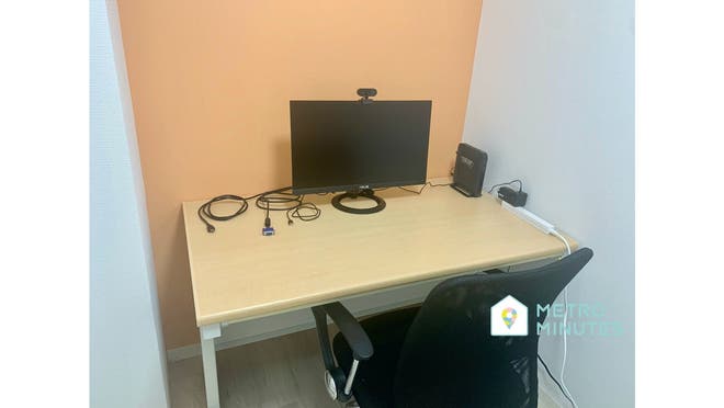 <葛西BASEミニマルオフィス301>葛西駅徒歩3分🚃1人用個室🚪光回線Wi-Fi📶モニター🖥️テレワーク/zoom/自習の写真2