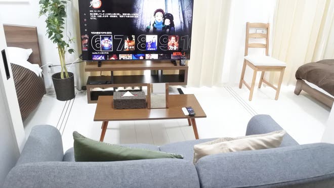 【名島駅より徒歩1分】(702)名島 SNS映え抜群のお部屋でゆっくり✨大型有機ELTVで映像鑑賞📺撮影・女子会・誕生日会にも📸の写真11