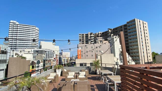 開放的なルーフトップスペース!飲み会・誕生日会・撮影・会議利用などに!の写真2