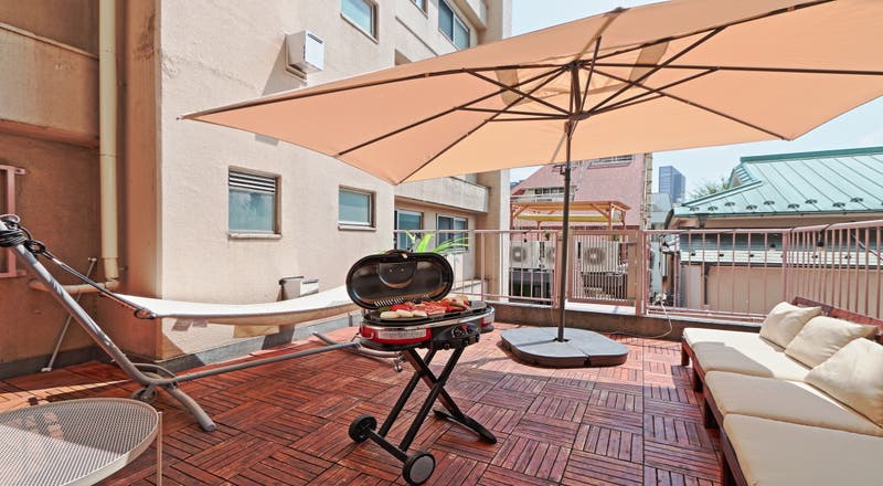 【Opening Sale】新大久保３分/テラスでBBQ/キャンプ仕様/ハンモック/光WIFI/24hゴミ置/D