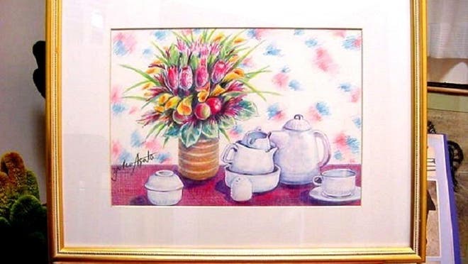 1時間半のワークショップ:ミニドールハウス・墨絵・うちわや扇子・粘土の和菓子・ケーキ制作と坪庭で作品撮影。予約リクエストの写真28