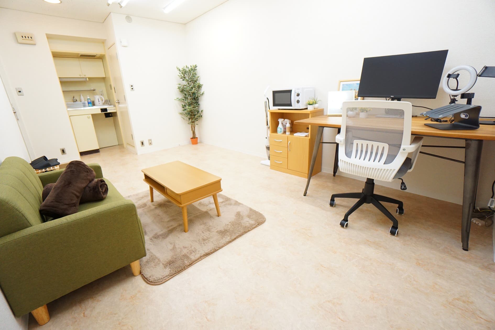 ＜緑ワークスペース新大阪駅＞光回線Wi-Fi📶モニター🖥リングライト無料！テレワーク/Web会議,面接/作業場所の写真6