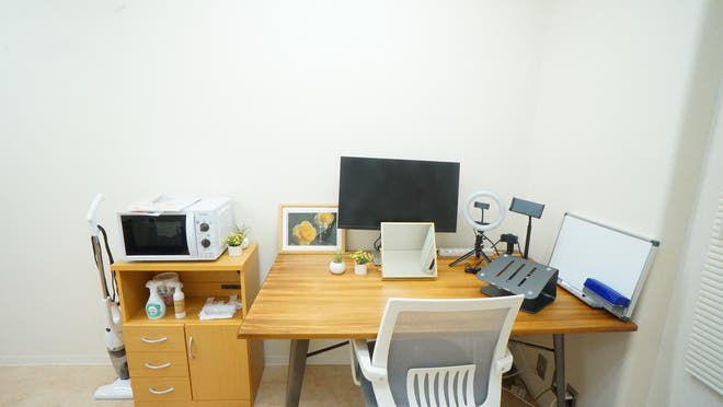 <緑ワークスペース新大阪駅>光回線Wi-Fi📶モニター🖥リングライト無料!テレワーク/Web会議,面接/作業場所の写真2