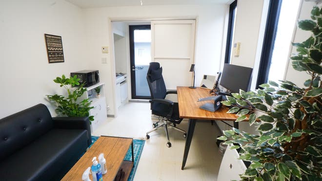 <博多南テレワークスペース701>明るい完全個室✨Wi-Fi📶モニター🖥リモートワーク/Web会議,面接/作業場所の写真2