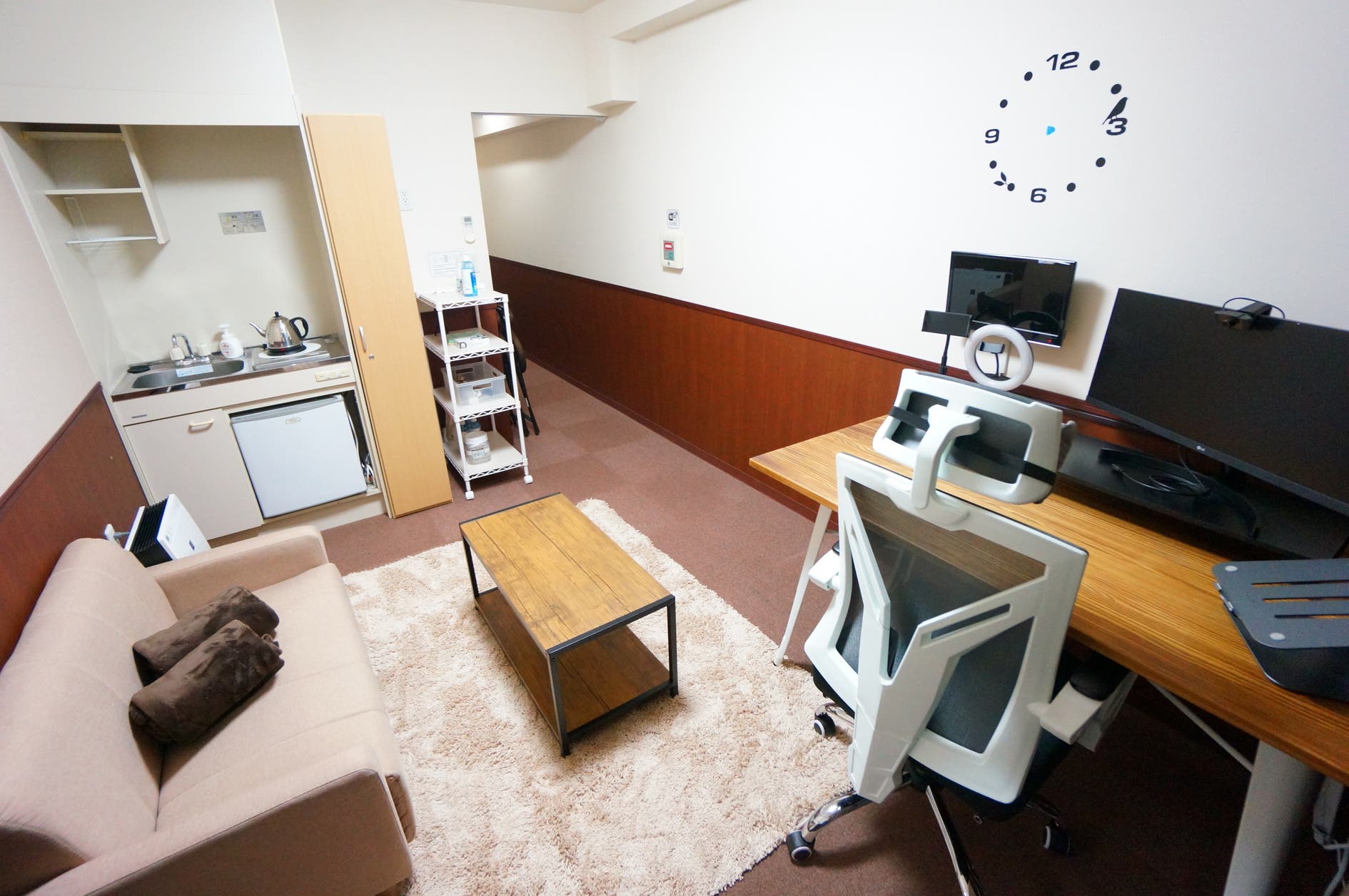 天満橋駅徒歩4分！＜ひふみミニマルオフィス502＞	全身鏡完備✨モニター/光Wi-Fiあり！テレワーク/Web会議,面接の写真5