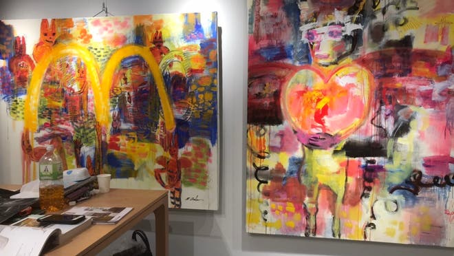 ニューヨークのSoHo初期にあったバスキアのスタジオを思わせる、アートスタジオの写真3