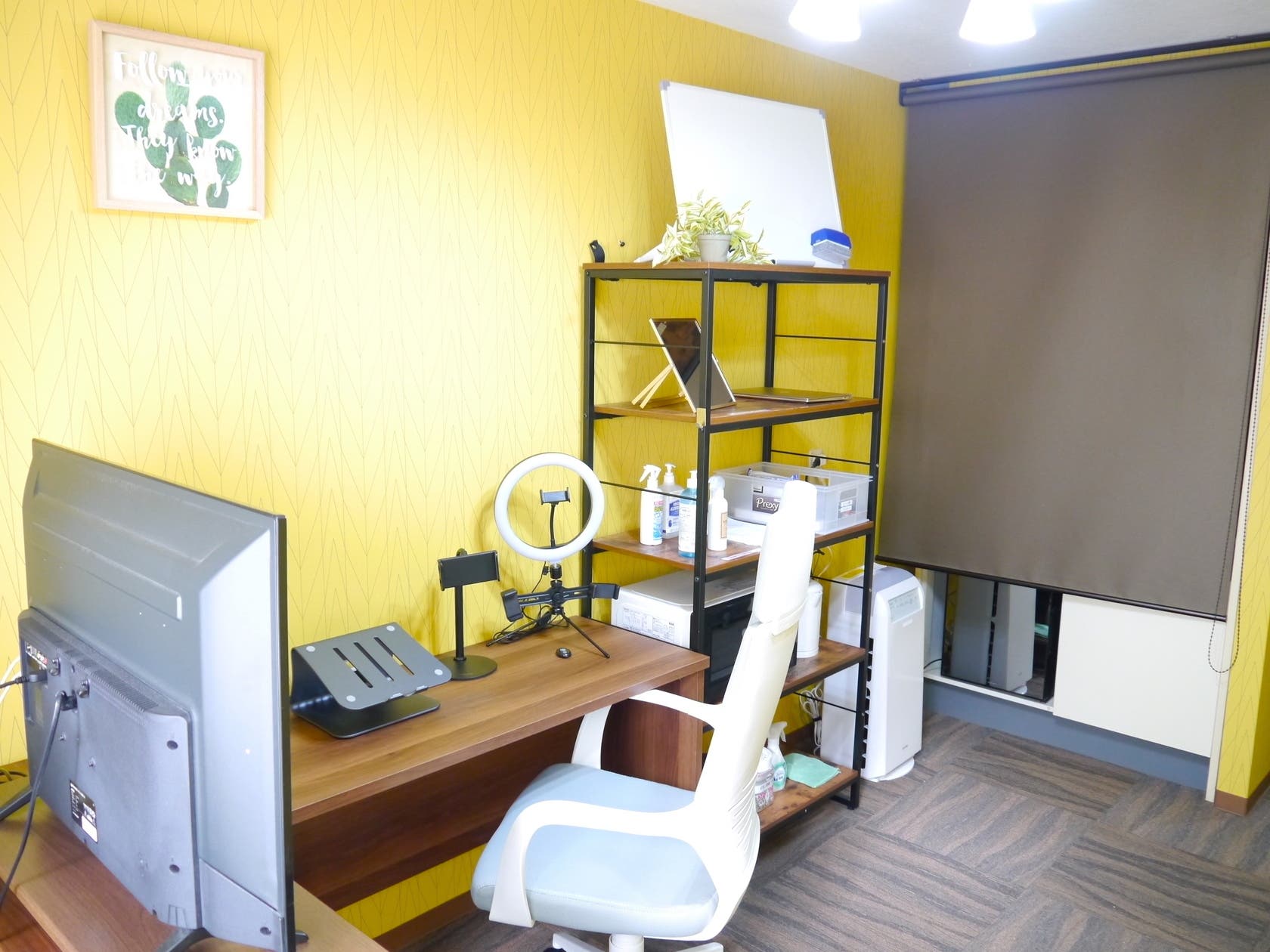 ＜七条新町ミニマルオフィス＞完全個室✨モニター/光Wi-Fiあり！テレワーク/Web会議,面接/撮影の写真5