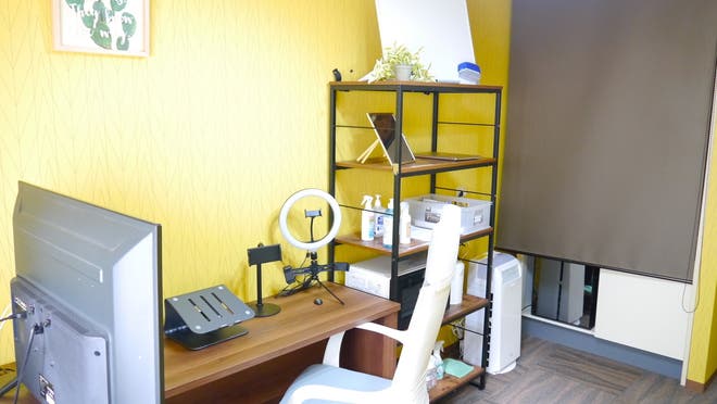 <七条新町ミニマルオフィス>完全個室✨モニター/光Wi-Fiあり!テレワーク/Web会議,面接/撮影の写真5