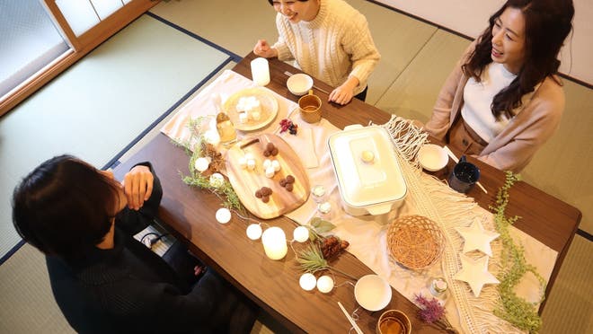 寒い冬はおこたでワイワイ!お鍋や女子会やママ会に!テレワークや会議にも♪の写真7